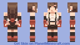Tifa Lockhart Minecraft Skin