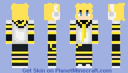 Kagamine len vocaloid Minecraft Skin