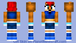 Sally the acorn Minecraft Skin