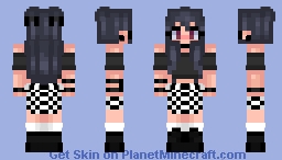 Cute Goth Minecraft Skin