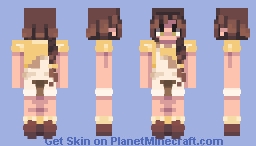 Cute overalls girl Minecraft Skin