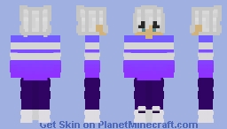 gradient sweater with white lines Minecraft Skin