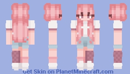 Pink Hair Minecraft Skin