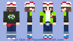 Pokemon Z-A female protagonist Minecraft Skin