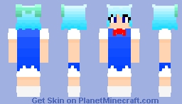 Cirno the ice fairy-Touhou Minecraft Skin