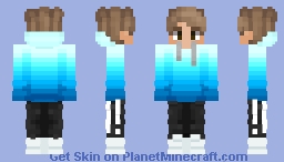Sky blue hoodie skin (Boy) Minecraft Skin