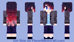 Girl with gradient hair Minecraft Skin