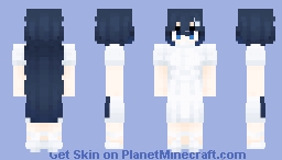 Oumi Shiori (White Dress) - This Monster Wants to Eat Me (Watatabe) Minecraft Skin