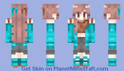 Tinakitten Cyan Coyotes MCC Copper Crown Minecraft Skin