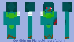 Swamp Girl Minecraft Skin