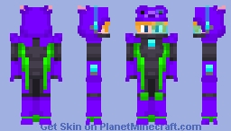 drag race: purple and green Minecraft Skin