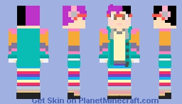 Rainbow Splash Minecraft Skin
