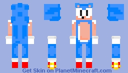 Classic sonic Minecraft Skin