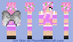 Pink Angel Girl Minecraft Skin