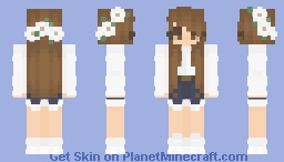 Flower Crown Minecraft Skin