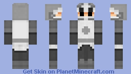 Open-Faced Gray Knight Minecraft Skin