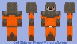 Undead Orange Knight WIP (Will Update Later) Minecraft Skin