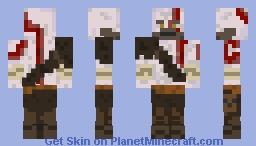 Kratos from God Of War Minecraft Skin