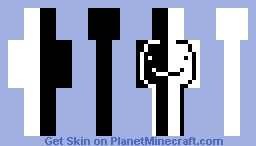 Black & White Dream Minecraft Skin