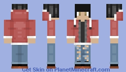 Boy In Red Jacket Minecraft Skin