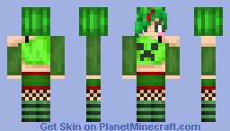 creeper femboy Minecraft Skin