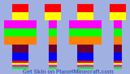 rainbow Minecraft Skin