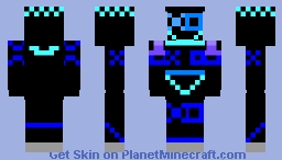xo blue Minecraft Skin