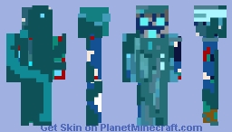 Sculk disco man Minecraft Skin
