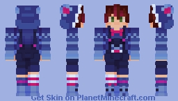 VelvetIsCake Blue Bears BlockWars Minecraft Skin