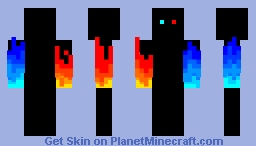 Black Fire Minecraft Skin