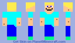 Recolored Steve Minecraft Skin