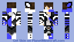 Tarik’s white and Blue combo Minecraft Skin