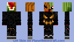 Halloween watermelon Minecraft Skin