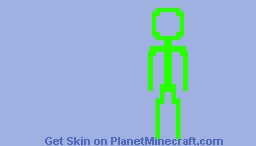 Blue Goofy stickman Minecraft Skin