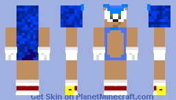 sonic Minecraft Skin