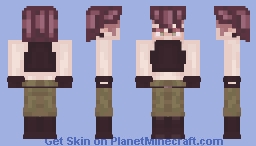 Mullet and camo pants Minecraft Skin