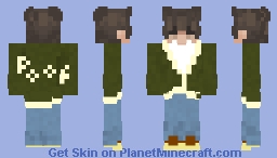 Poof Green Cardigan Minecraft Skin