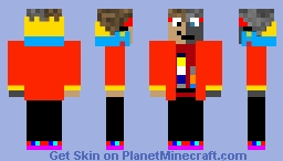 half robot half human SimpsonsFanBoi Minecraft Skin