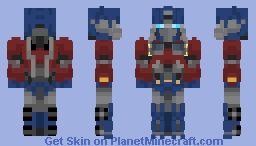 Optimus Prime Minecraft Skin