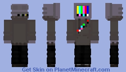 Static TV Minecraft Skin