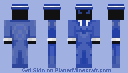 Blue skin. Minecraft Skin