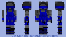 blue dark manepear Minecraft Skin