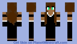 black dress, white pearls Minecraft Skin