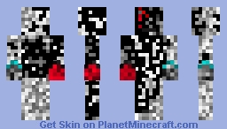 half corrupted being Minecraft Skin
