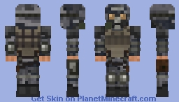 Stalker from Degtyrev`s Corps in Berill-5M 2 Minecraft Skin