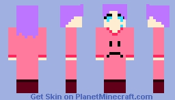 Crying girl Minecraft Skin