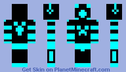 Blue future skin Minecraft Skin
