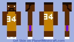 Shaquille O'Neal Minecraft Skin