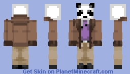 Panda Investigator Minecraft Skin