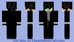 all black suit Minecraft Skin